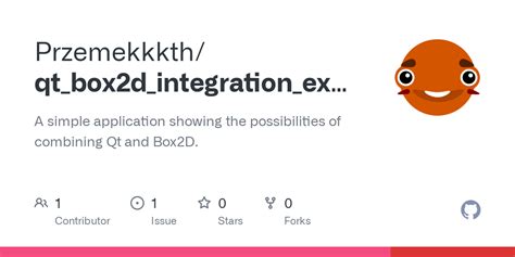 github przemekkkth qt box2d integration example a simple application