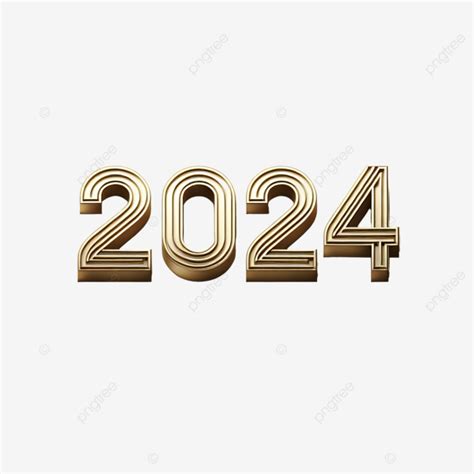 2024 Text Effect Editable Template Design Gold Font 2024 New Year
