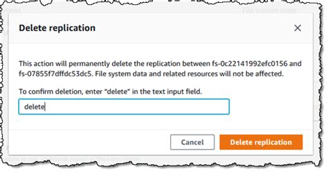 New Replication For Amazon Elastic File System EFS AWS PS