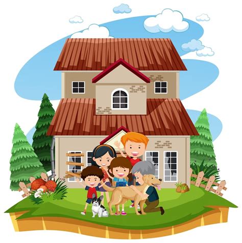 Vektor Rumah Keluarga Unduh Vektor Berkualitas Tinggi Gratis Dari Freepik Freepik