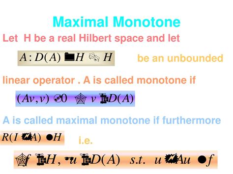 Ppt Vii1 Hille Yosida Theorem Powerpoint Presentation Free Download