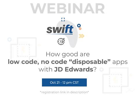 Webinar How Good Are Low Code No Code “disposable” Apps With Jd