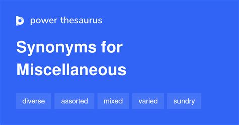 Miscellaneous 同义词：963 类似的单词和短语
