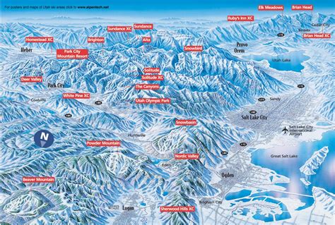 Ski Areas Near Salt Lake City Map Hxdz
