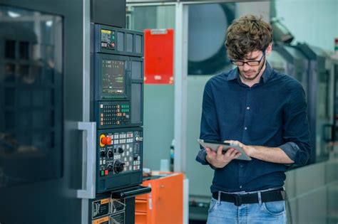 Premium Photo Young Professional Engineer Male Working Programming
