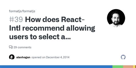 how does react intl recommend allowing users to select a different