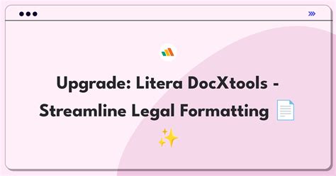 litera docxtools efficiency product improvement interview nextsprints