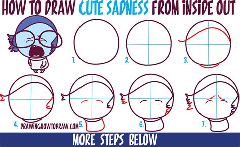 How To Draw Cute Kawaii Chibi Sadness From Inside Out Easy Step By Step Drawing Tutorial For