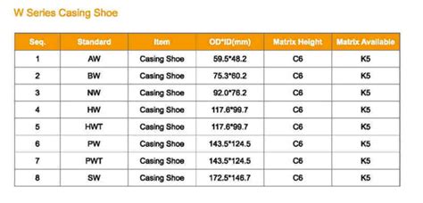 W Series Casing Shoe China Drilling Tools Limited