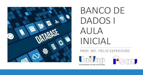 pdf banco de dados i aula inicial helioesperidiao