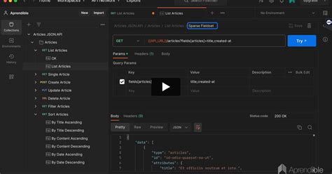 Lección 96 Sparse Fieldset En Postman Desarrollo De Una Api Con