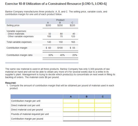 Solved Exercise 10 8 Utilization Of A Constrained Resource