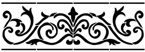Woof Border Stencils Stencil Designs Stencils Damask Stencil