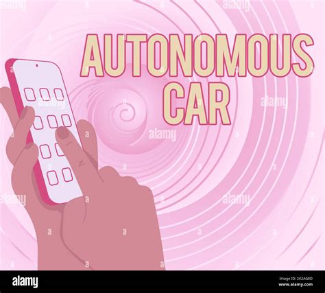 Text Showing Inspiration Autonomous Car Word For Vehicle That Can Guide Itself Without Human