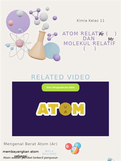 Atom Relatif Ar Dan Molekul Relatif Mr Pdf
