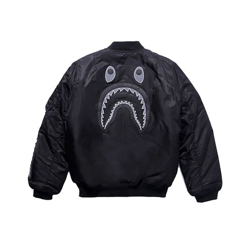 Bape 가을 겨울 수 놓은 코 튼 자 켓 야구 비행 양복 티몬