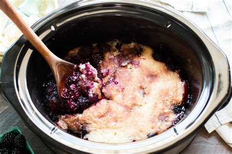 Slow Cooker Blackberry Cobbler The Magical Slow Cooker