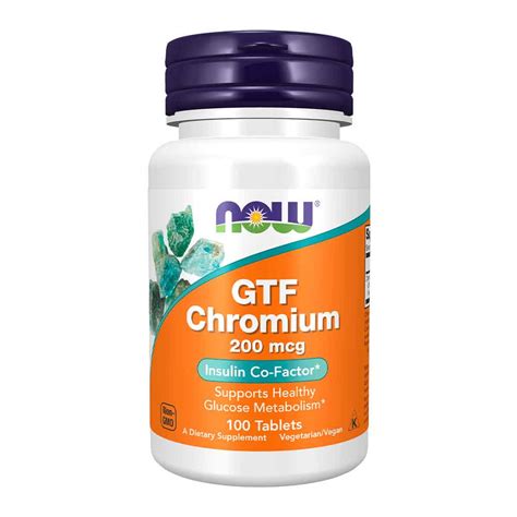 GTF Chromium 200 mcg 100 Tablets - Cook's Natural Market