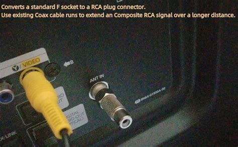 Ezyumm 2 Pack Rca To Coaxial Adapter F Type Male To Rca Female Adapter For Atari