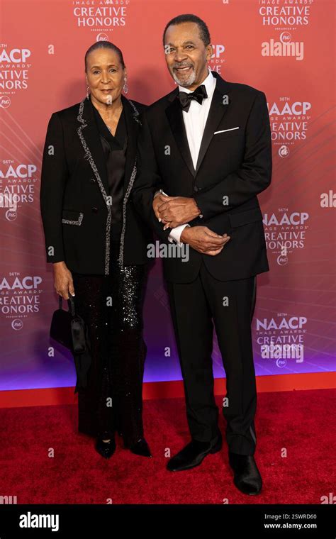 Monica Davis And Clifton Davis Attend The Arrivals Of The “56th Naacp