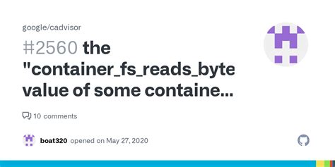 The Containerfsreadsbytestotal Value Of Some Container Can Not Be Found · Issue 2560