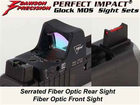 Dawson Precision Glock Mos Co Witness Sight Set Fiber Optic Front