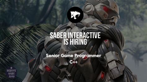 Remote Game Jobs On Linkedin Saber Interactive Sweden Is Hiring Remote