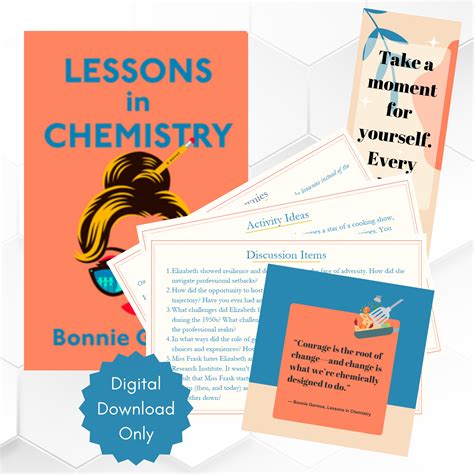 Lessons In Chemistry By Bonnie Garmus Book Club Kit Book Club Box