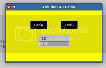 Demo Of Arduino Control With A Python GUI Program Interfacing W