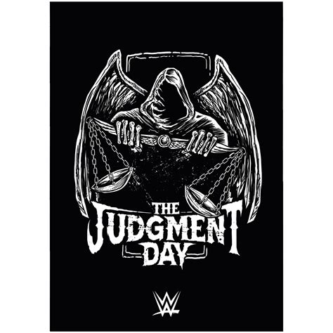 Wwe The Judgement Day Black And White Sketch Poster Unframed A3
