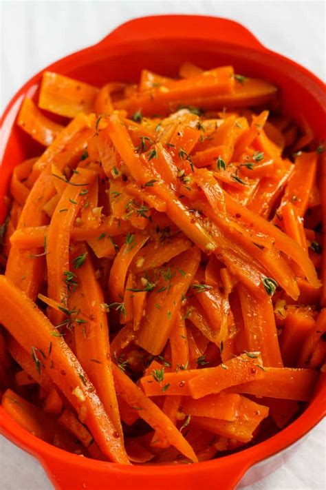 Honey Glazed Carrots With Fresh Thyme The Cookie Writer