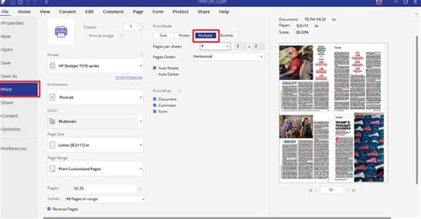 how to print multiple slides on one page in powerpoint