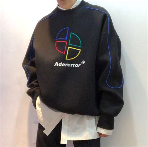 ader error slice logo sweatshirt men s fashion tops and sets tshirts
