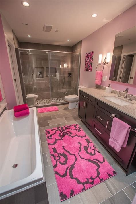 29 Budget Friendly Pink Bathroom Makeover Ideas Pink And Silver