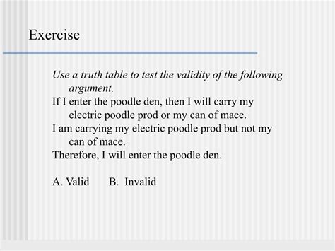 Ppt Valid Arguments Powerpoint Presentation Free Download Id4825666