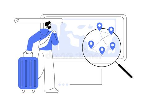 Tour Navigator Abstract Concept Vector Illustration Stock Illustration