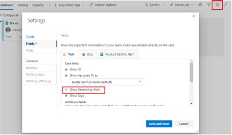 Azure Devops Story Points In Sprint Taskboards Instead Of Effort Stack Overflow