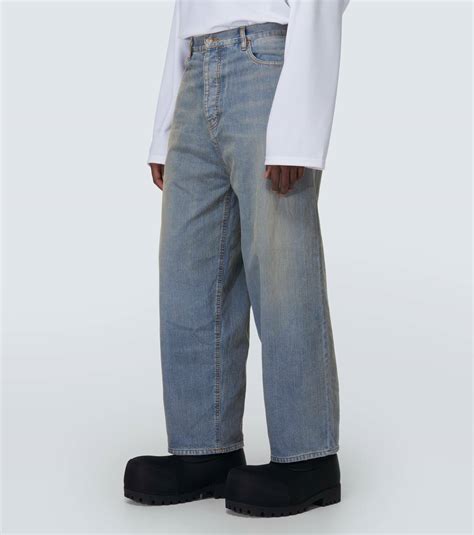 Balenciaga Waterproof Wide Leg Jeans Balenciaga