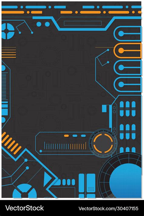 Sci Fi Background Design Royalty Free Vector Image