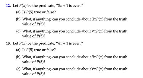 Solved Let P X Be The Predicate X Is Even A Chegg