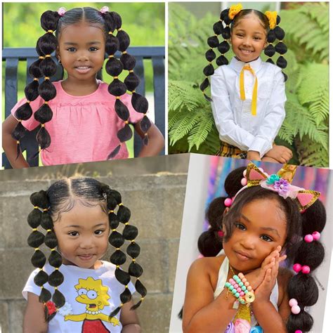 Afro Puff Bubble Ponytail Extension For Girl Black Pony