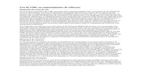 Uso De Uml En Requerimientos De Software · Pdf Fileel Diagrama De Componentes Se Usa Para