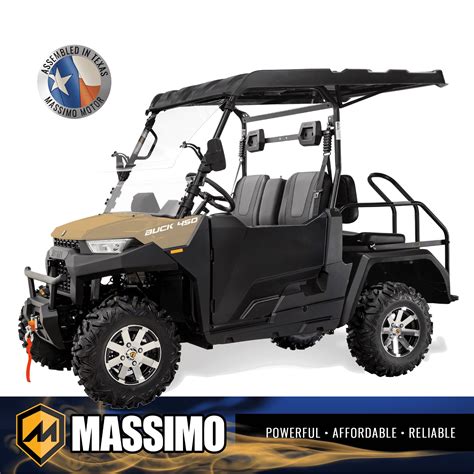 Massimo Buck 450x Side By Side Utv 4 Seater Golf Cart For Work And