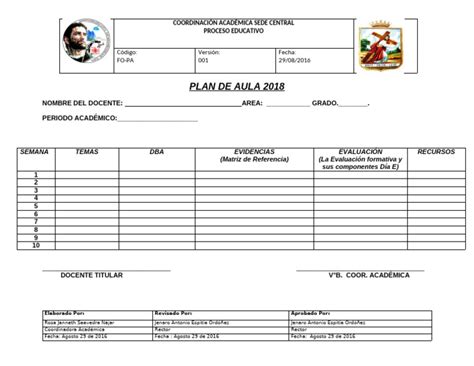 Plan de Aula | PDF