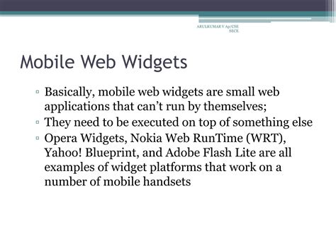 mobile hci pptx operating systems computer software and applications