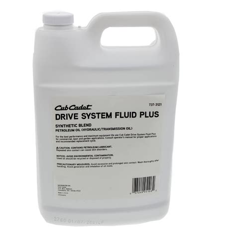 Cub Cadet 737 3121 Fluid Drive System Syn Blend Gal Z Rzt Slt Gt Lt