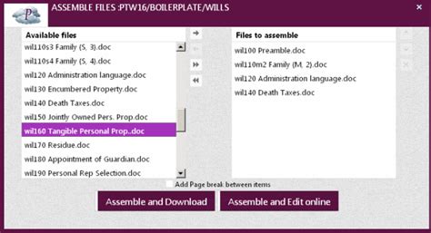 Document Assembly Process
