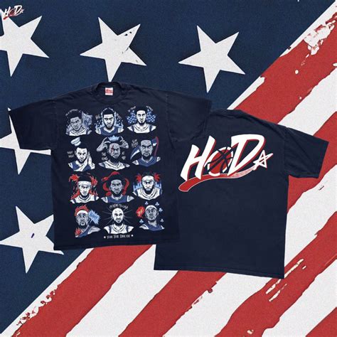 2024new Hot Sale Hod For The Dream Team Usa Basketball Tee Hello