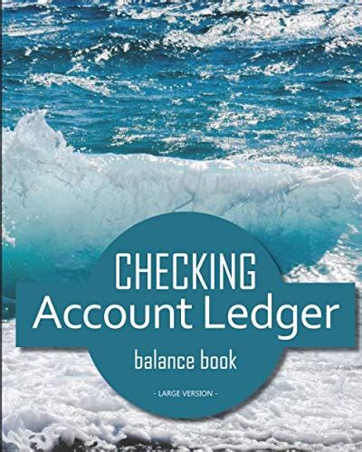 Checking Account Ledger Balance Book Large Version V4 9 Checkbook Log Checkbook Register