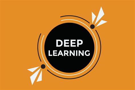 Deep Learning Button Web Banner Templates Vector Illustration 24606904 Vector Art At Vecteezy